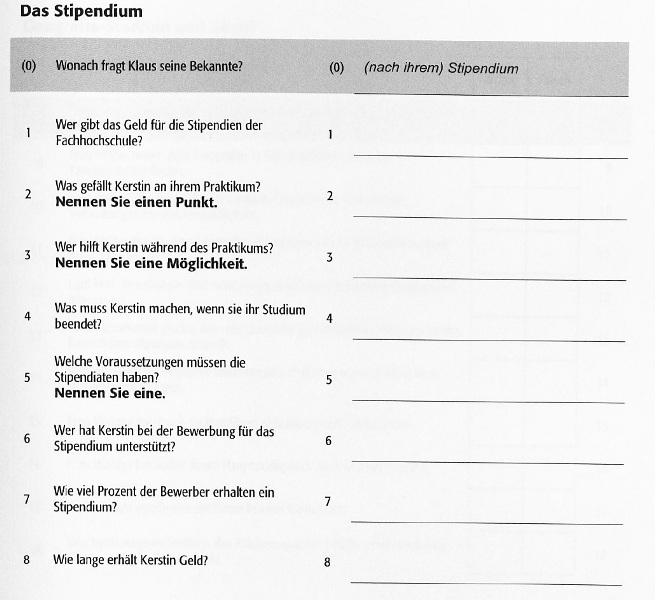 English Tests - TestDaF Musterprufung 4